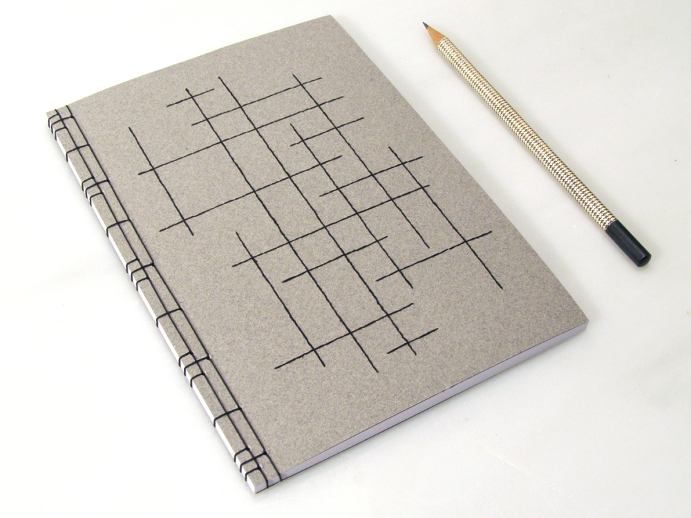 Crossing Lines Embroidered Notebook by Fabulous Cat Papers ...